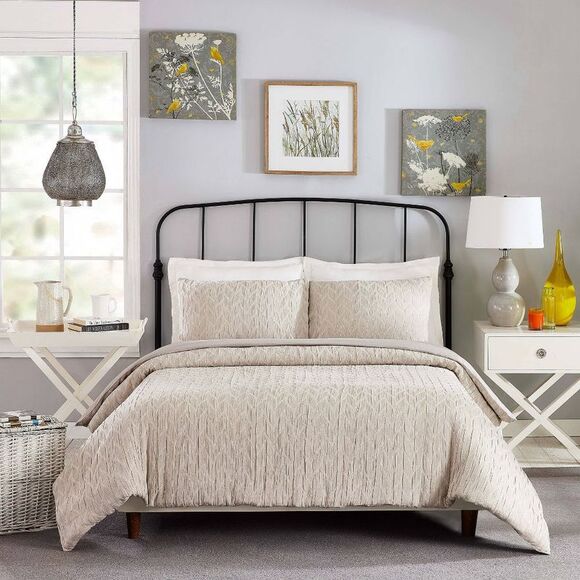 Laurel & Mayfair | Bedding | 3pc King Emmett Duvet Cover Set Gray ...